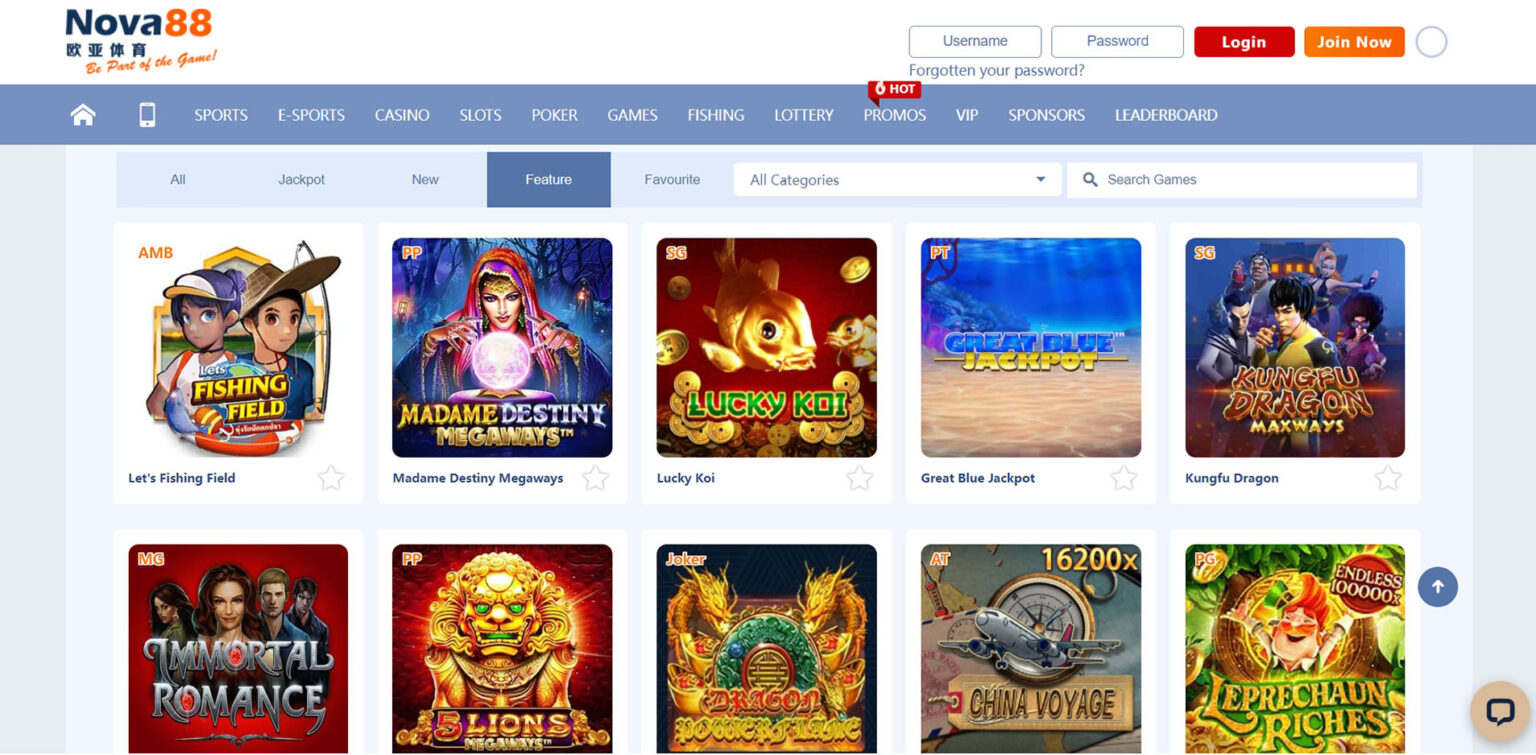 Nova88 Betting & Online Casino — Register & Login to Bet and WIN!